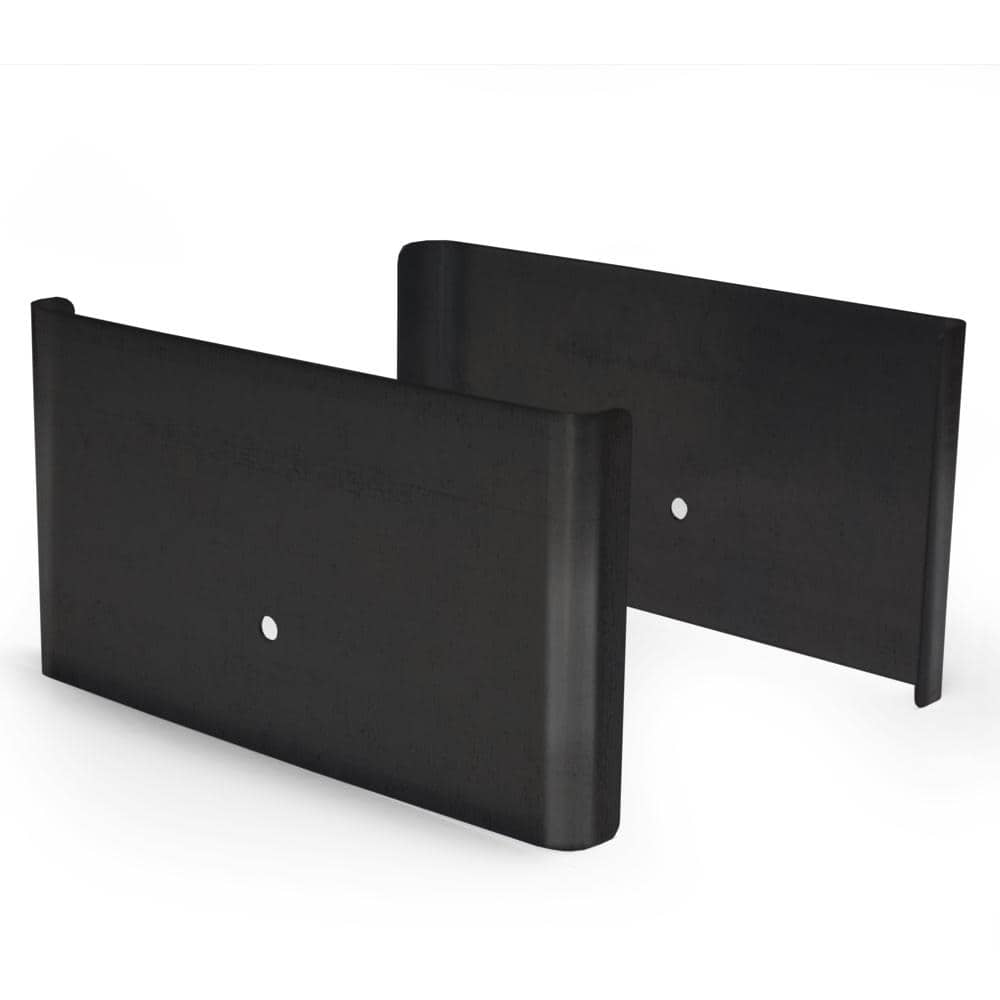 Fence Armor Black Demi Fence Post Guard 5.5 in. L x 3 in. H x .5 in. D ...