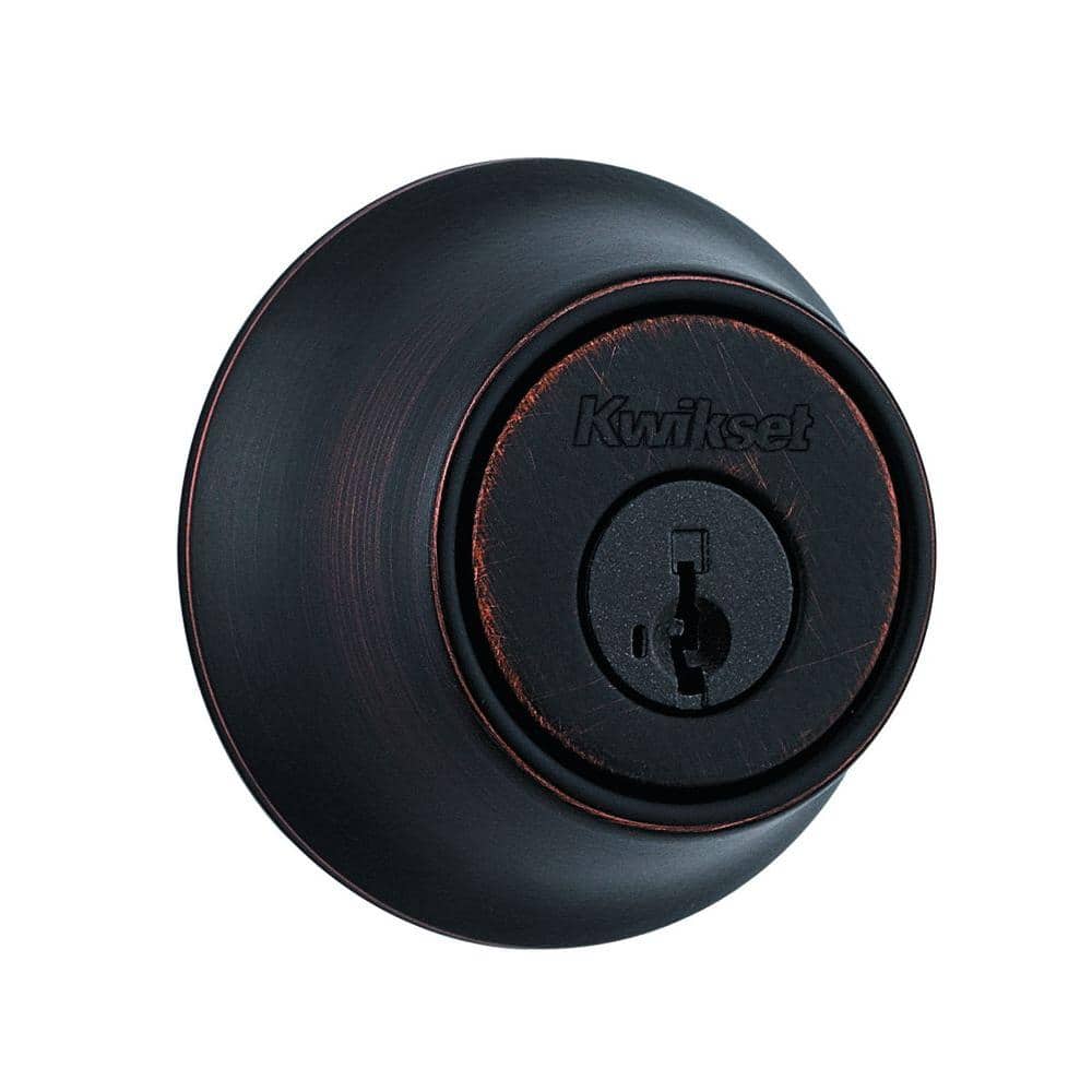 Kwikset 660 Series Venetian Bronze Single Cylinder Deadbolt Featuring ...