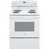 GE 30 in. 4 Burner Element Free-Standing Electric Range in White ...