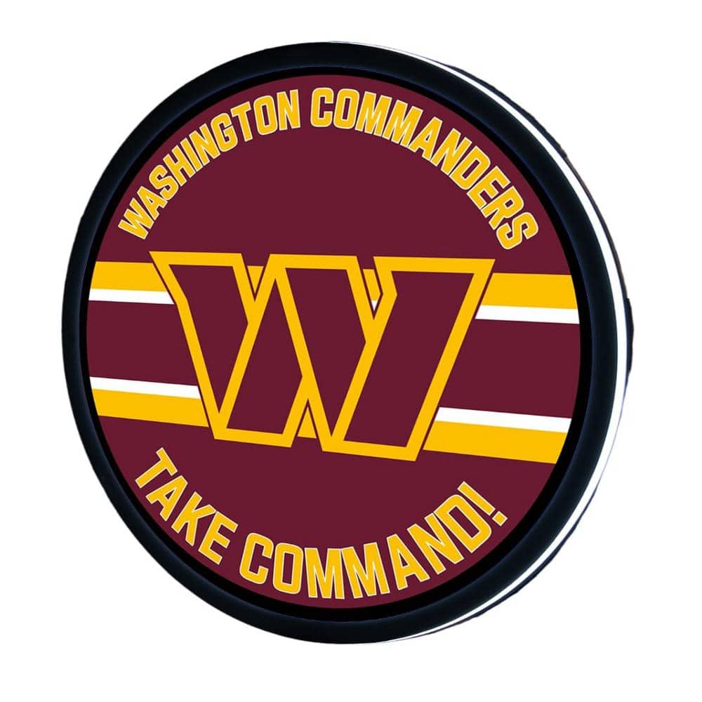 Evergreen Washington Commanders 15 in. Round Plug-in LED Lighted Sign ...