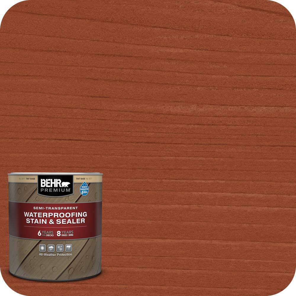 Reviews for BEHR PREMIUM 1 qt. #ST-236 Western Redwood Semi-Transparent ...