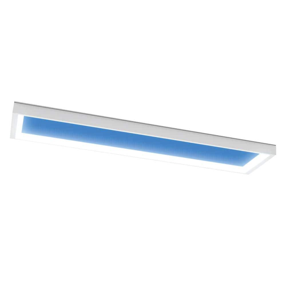 Feit Electric 1 ft. x 4 ft. Vista Artificial Skylight White Integrated ...