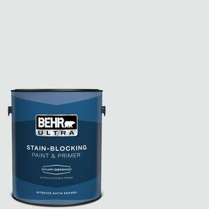 BEHR ULTRA 1 gal. #BL-W02 Ice Sculpture Extra Durable Eggshell Enamel ...