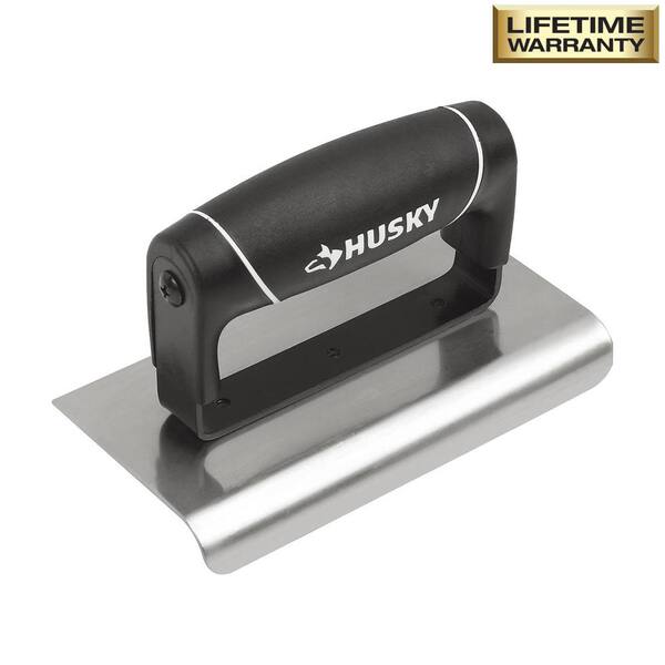 Husky 6 in. x 3 in. Stainless Steel Edger with 3/8 in. R 57493 - The ...