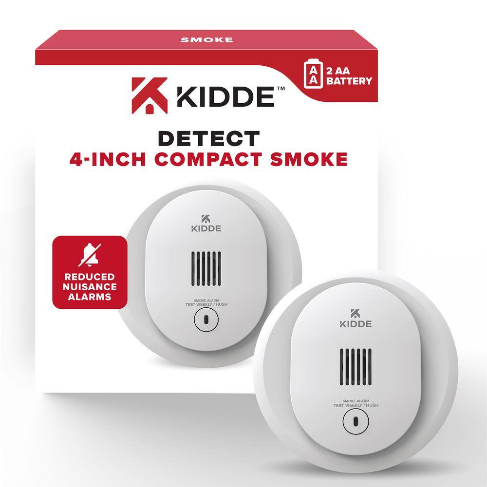 Reviews for Kidde Compact 4 in. Battery Powered Smoke Detector with ...