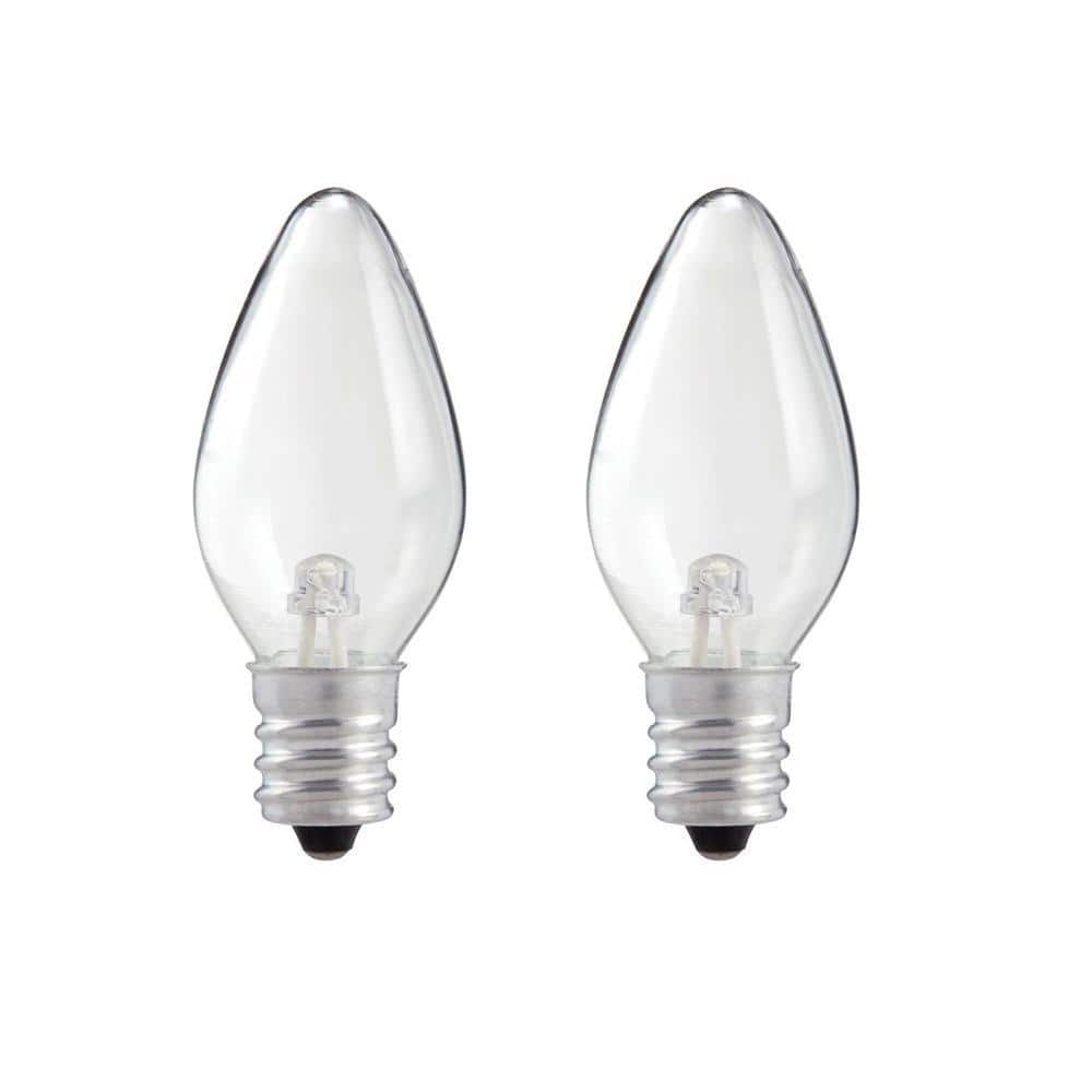 Philips 0.6-Watt C7 Night Light Replacement LED Light Bulb (2-Pack ...