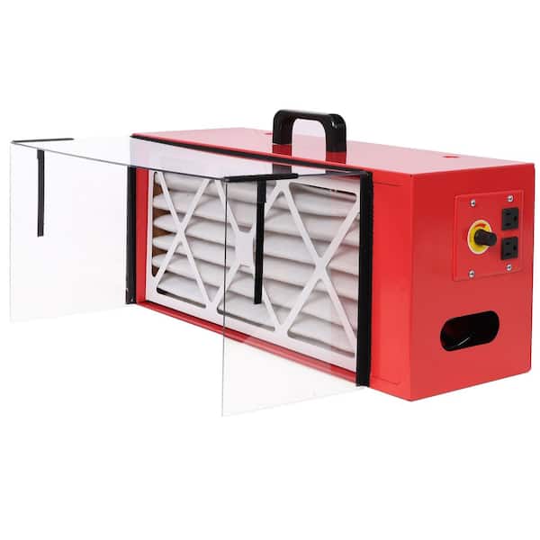 Tidoin 110-Volt 725 CFM Red Steel Portable Tabletop Dust Collector GH ...