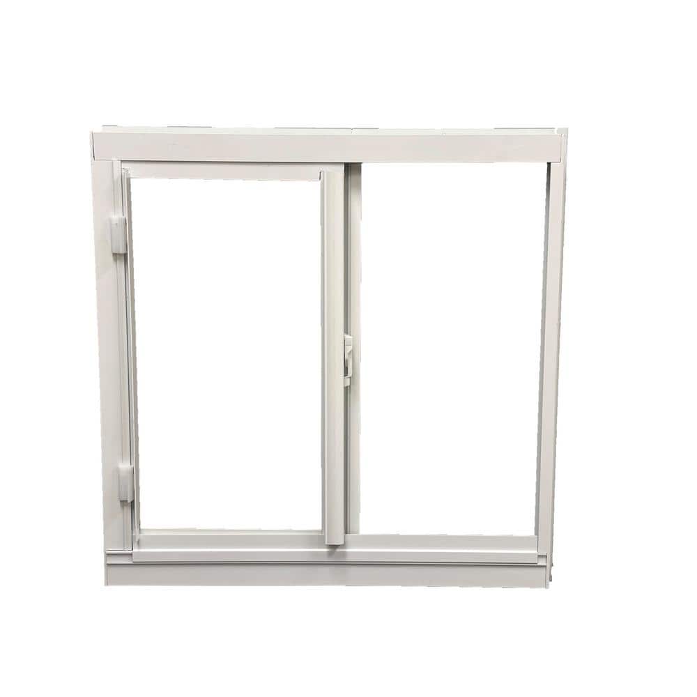 ASSURA 6900 Series 26.5 in. x 26 in. Xo White Sliding Aluminum Window 5 ...