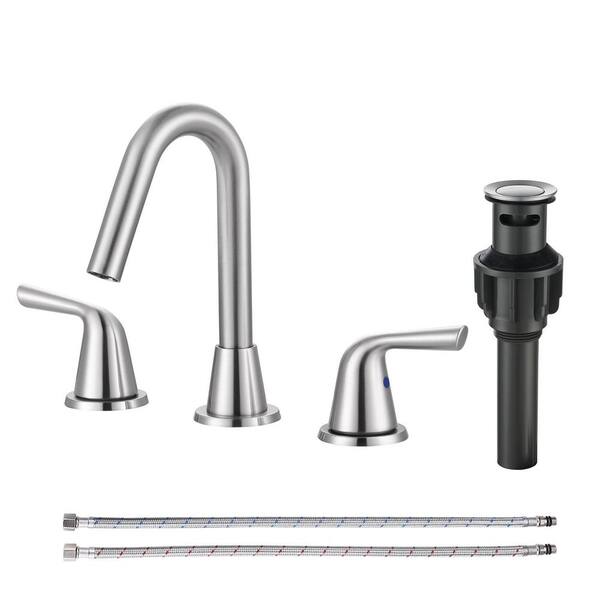 VEVETTA Modern 4 in. Centerset Single Handle Bathroom Faucet, Low Arc ...