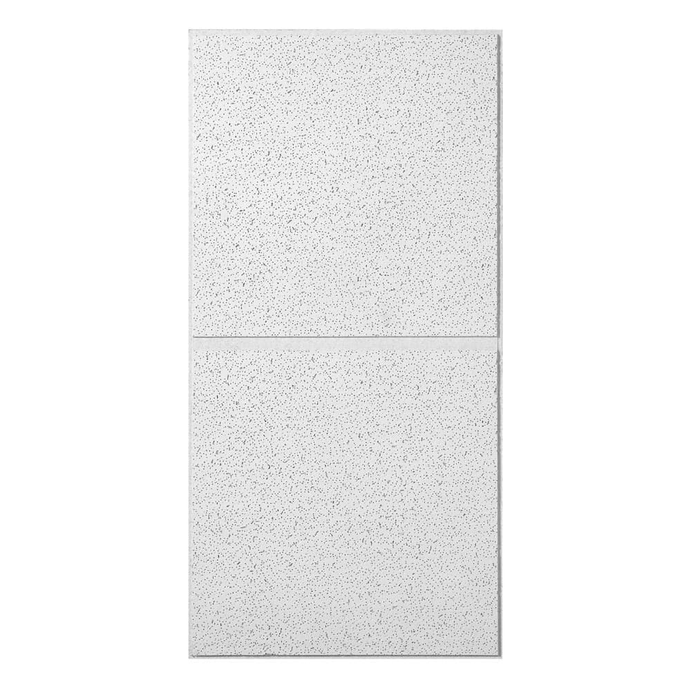 USG Ceilings 2 ft. x 4 ft. Radar Illusion Two/24 White Shadowline Tapered Edge Lay-In Ceiling ...