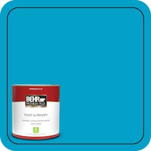 BEHR PREMIUM PLUS 1 gal. #P490-5 Yucatan Satin Enamel Low Odor Interior ...