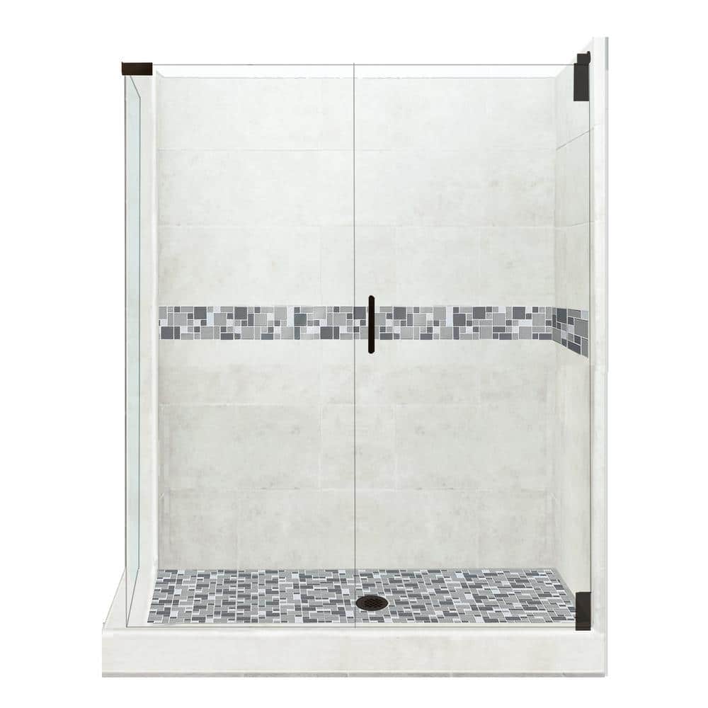 American Bath Factory Newport Grand Hinged 36 in. x 48 in. x 80 in ...