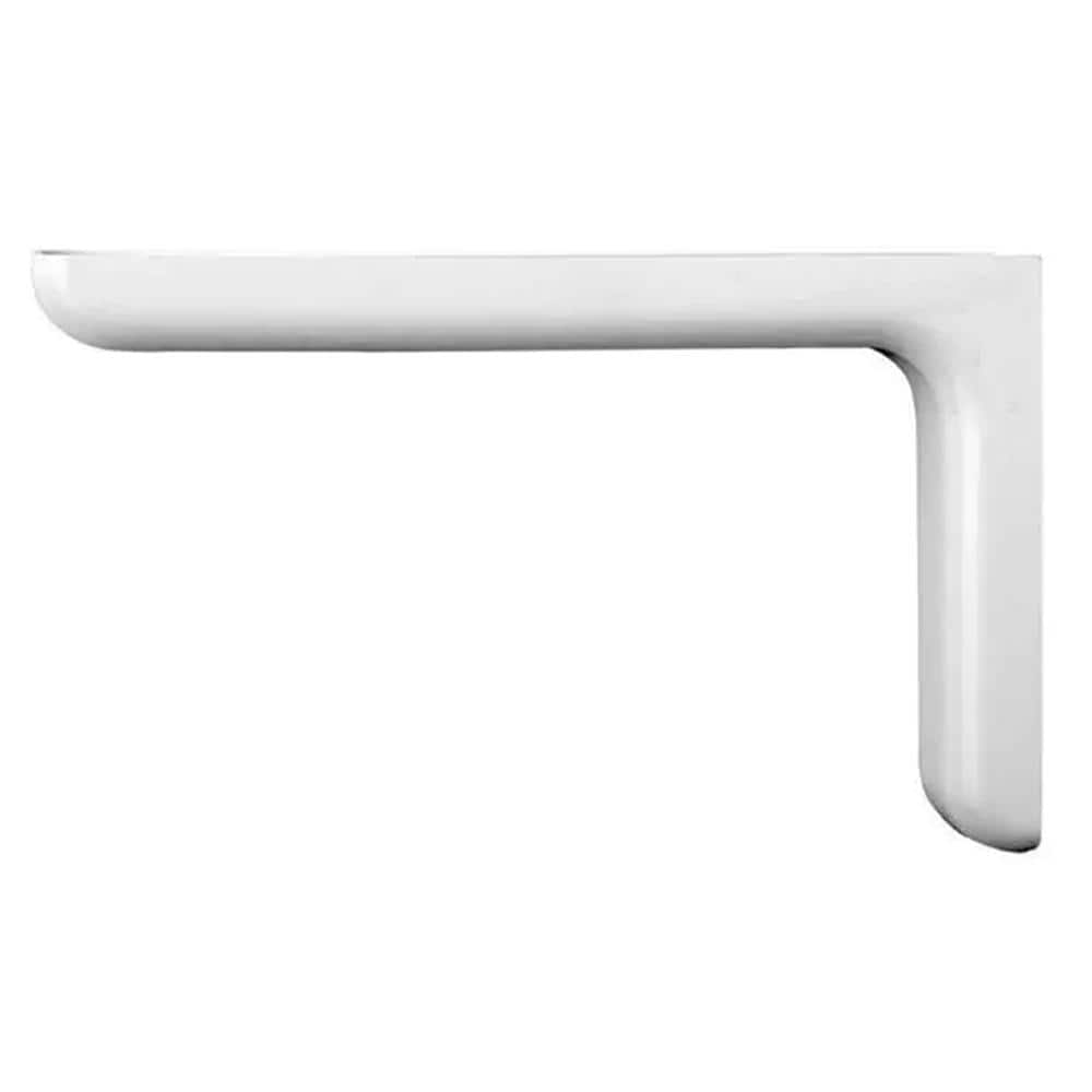 Everbilt White Small Designer Shelf Bracket 91168 - The Home Depot