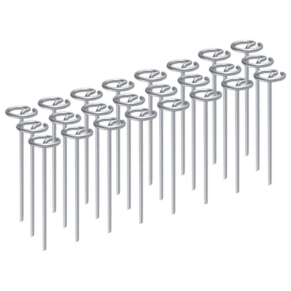.N/A Thickened 8 Gauge Galvanized Circle Top Landscape Fabric Pins Not ...