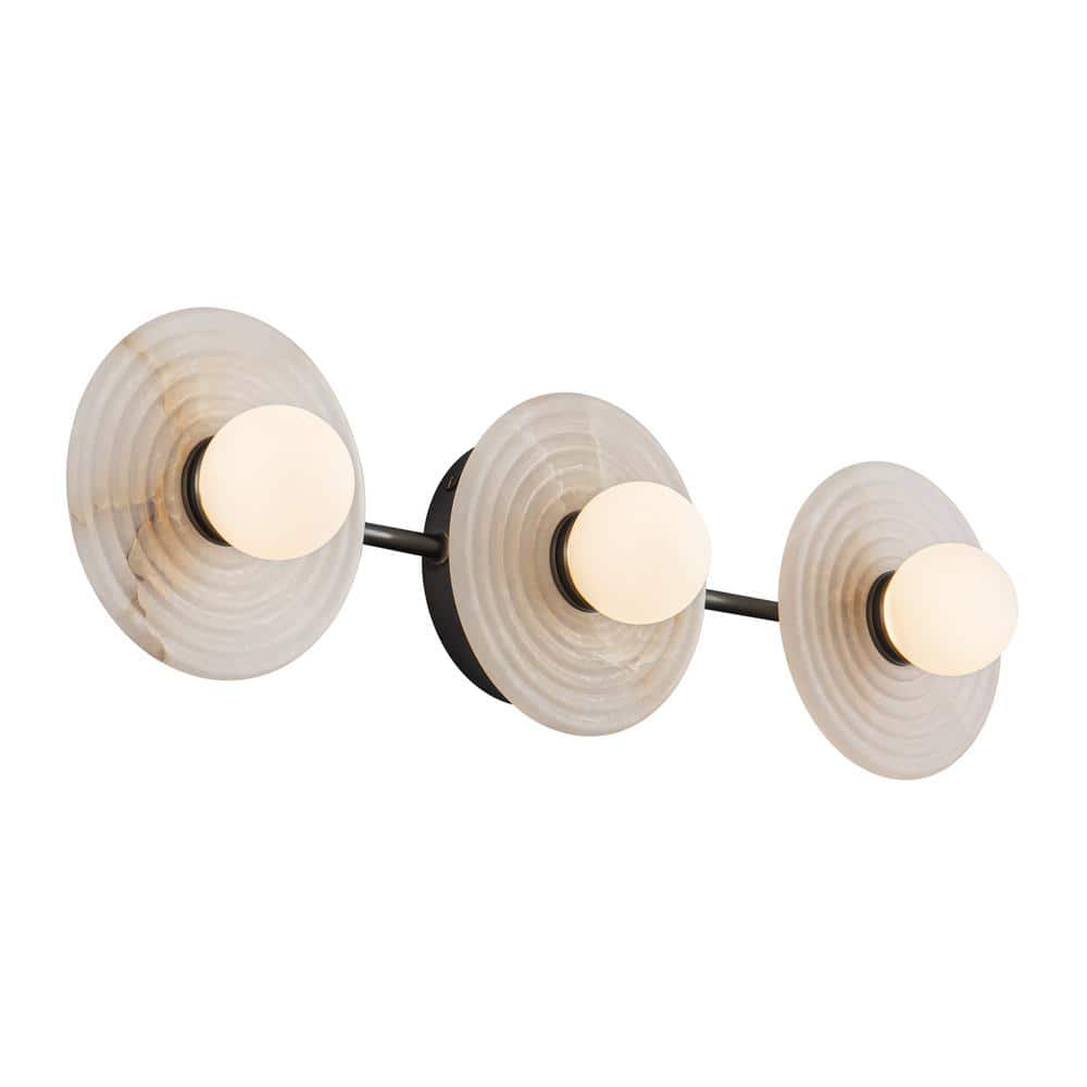 ALORA Dahlia 22-in 1 Light 11-Watt Urban Bronze/Alabaster Integrated ...