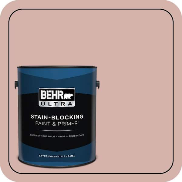 BEHR ULTRA 1 gal. #S170-3 Castilian Pink Satin Enamel Exterior Paint ...