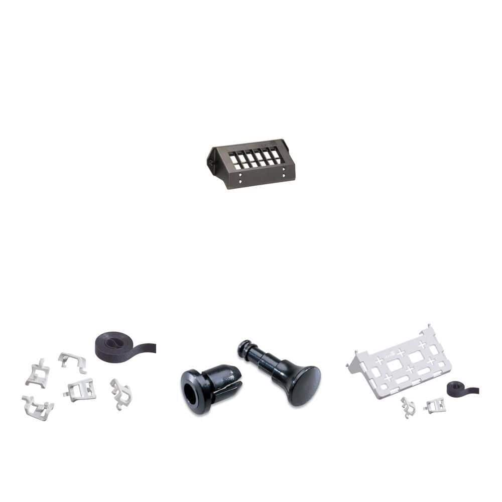 Leviton Push-Lock Pins (20-Pack), Saddle Tie Kit (5-Pack), Shelf ...