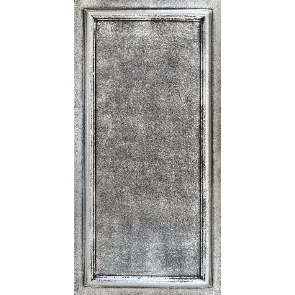 A La Maison Ceilings Framed Panel Antique Silver 1.6 ft. x 3.3 ft ...