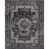 Home Decorators Collection Angora Anthracite 8 ft. x 10 ft. Medallion ...