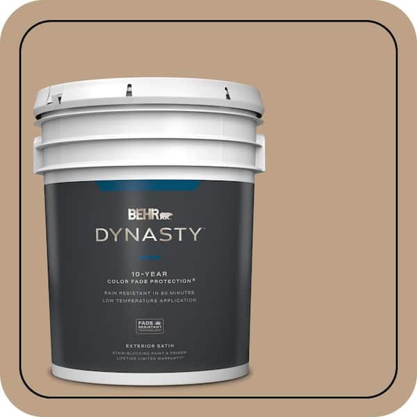 BEHR DYNASTY 5 gal. #PPU4-05 Basketry Satin Enamel Exterior Stain ...