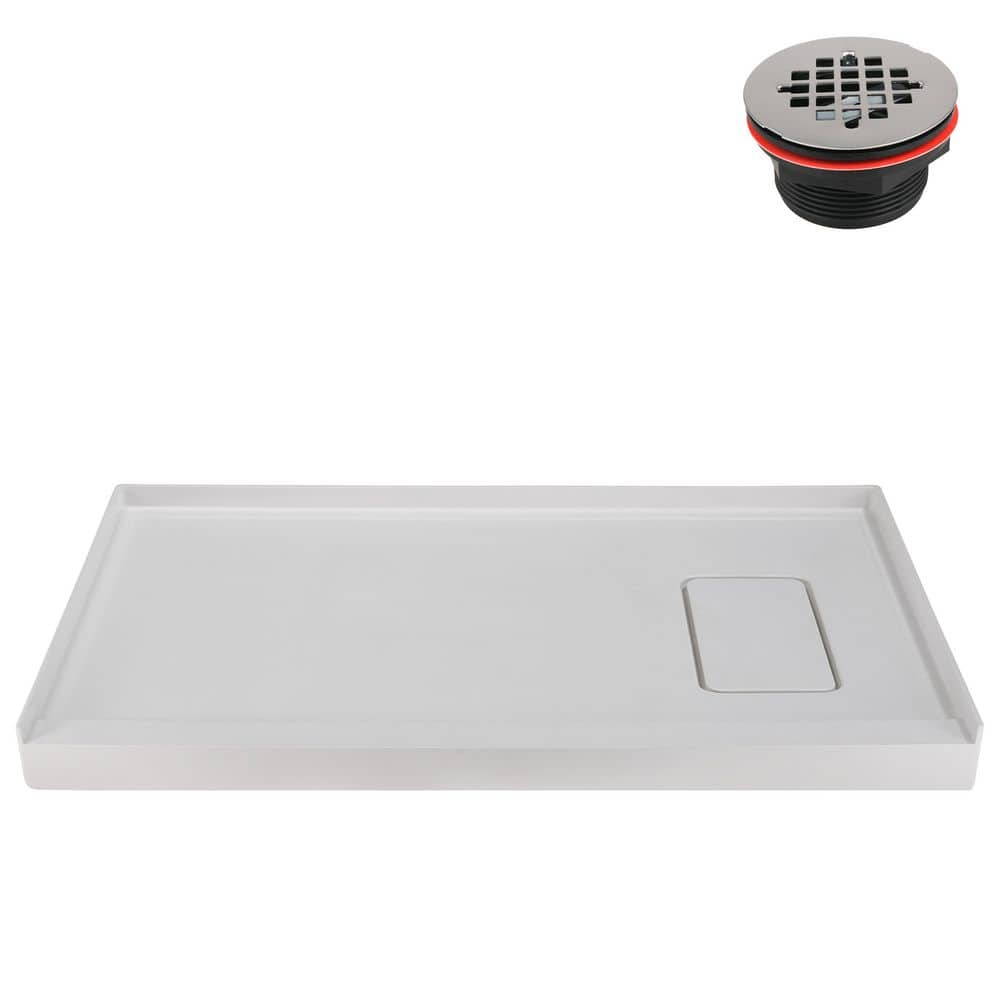 Streamline NTS-608-482-RH 48 in. x 32 in. Alcove Solid Surface Resin ...