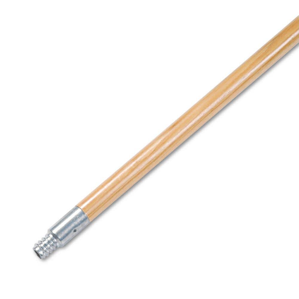 Boardwalk 15/16 in. Dia x 60 in. L Metal Tip Threaded Hardwood Broom ...