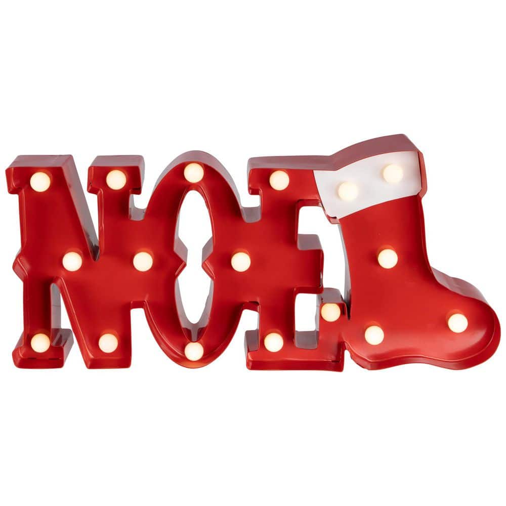 Northlight Lighted "Noel" Christmas Decoration-16" 35768210 - The Home ...