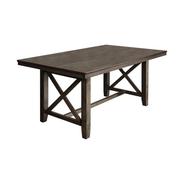 Benjara 66 in. Brown Wood 4 Legs Dining Table Seating 4 BM316478 - The ...