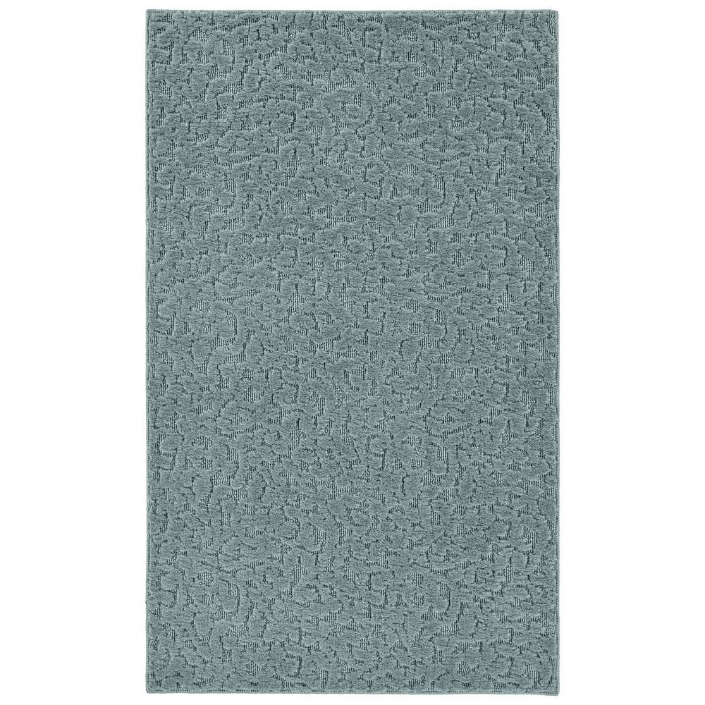 Garland Rug Ivy Sea Foam 3 ft. x 5 ft. Floral Area Rug CL010N03606008 ...