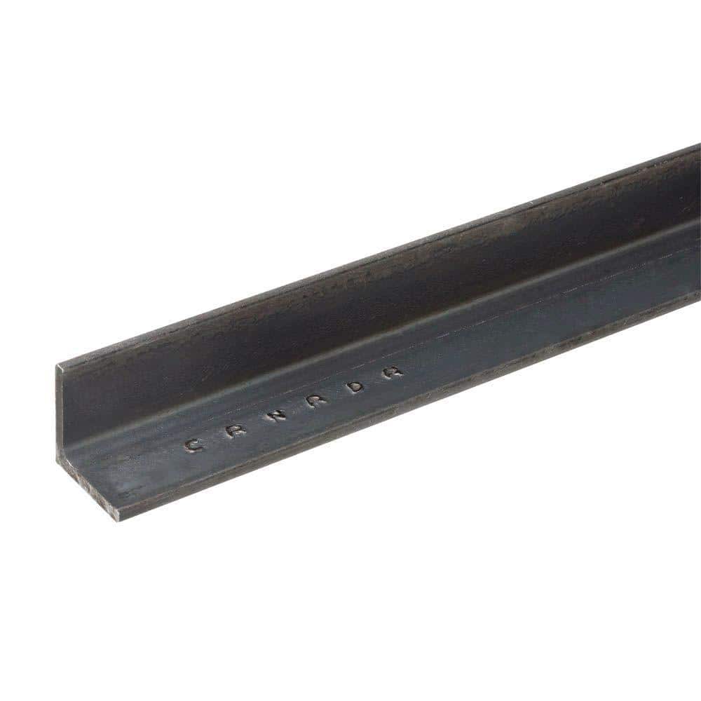 Everbilt 3/4 in. x 4 ft. - 1/8 in. Thick Plain Steel Angle 0805 - The ...