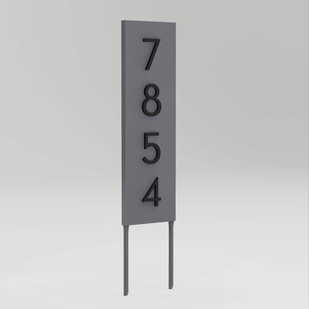 POST & PORCH Welcome Home Rectangle Address Yard Sign welcome-gray ...
