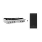 ZLINE Kitchen and Bath 48 in. 7 Burner Front Control Gas Cooktop with ...