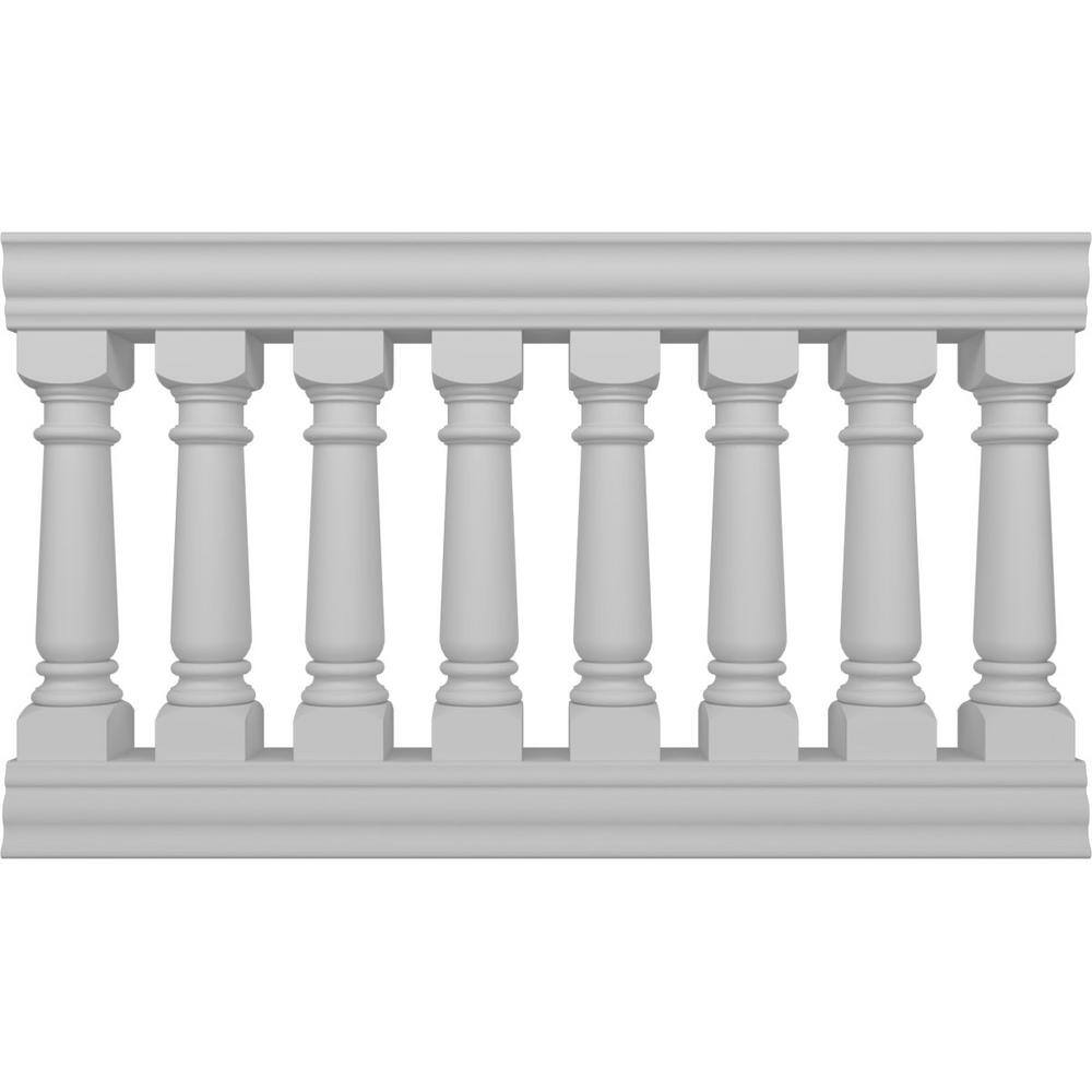 Ekena Millwork Fiberthane Wellington Balustrade 60 in. L x 38 in. H ...