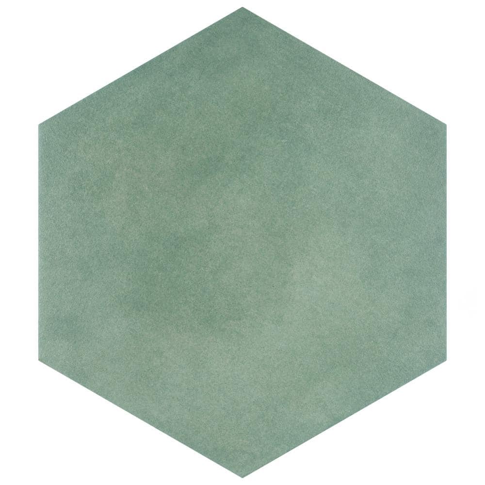 Have a question about Merola Tile Matter Hex Green 7-7/8 in. x 9 in ...
