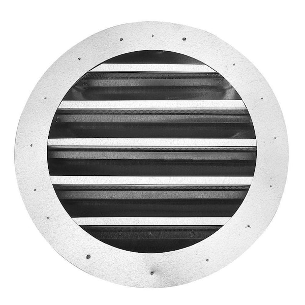 Gibraltar Building Products 18 in. x 18 in. Round Metallic Galvanized ...