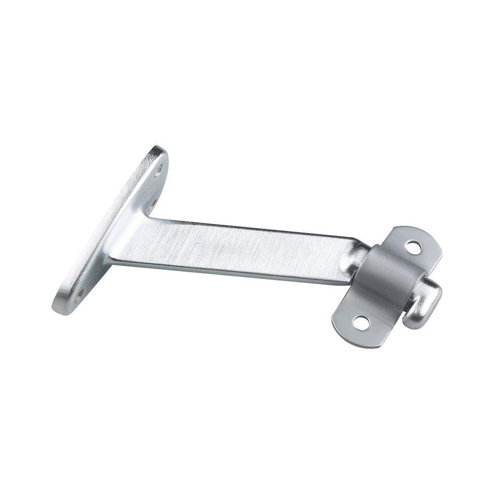 Onward 4-1/16 in. (103 mm) Brushed Chrome Heavy-Duty Aluminum Handrail ...