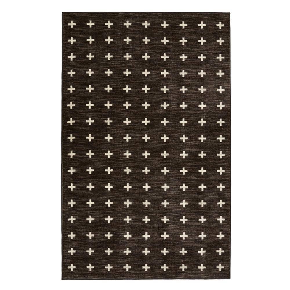 Mohawk Home Sahana Black 5 ft. x 8 ft. Geometric Area Rug-022974 - The ...
