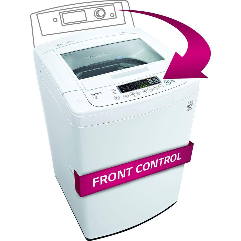 LG 3.6 cu. ft. High-Efficiency 25 in. W Front Control Top Load Washer ...