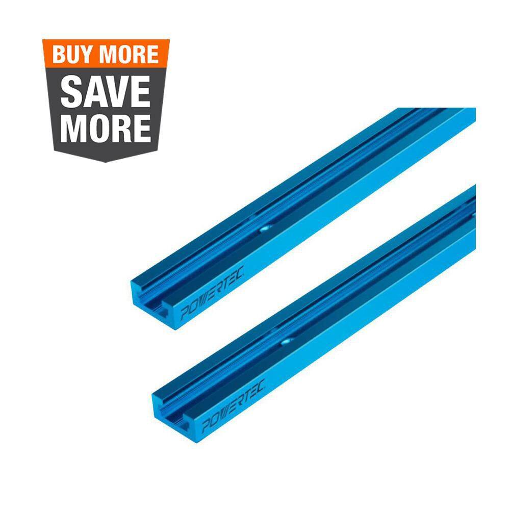 ‎POWERTEC 36 in. Universal T-Track for Woodworking (2-Pack) 71119 - The Home Depot