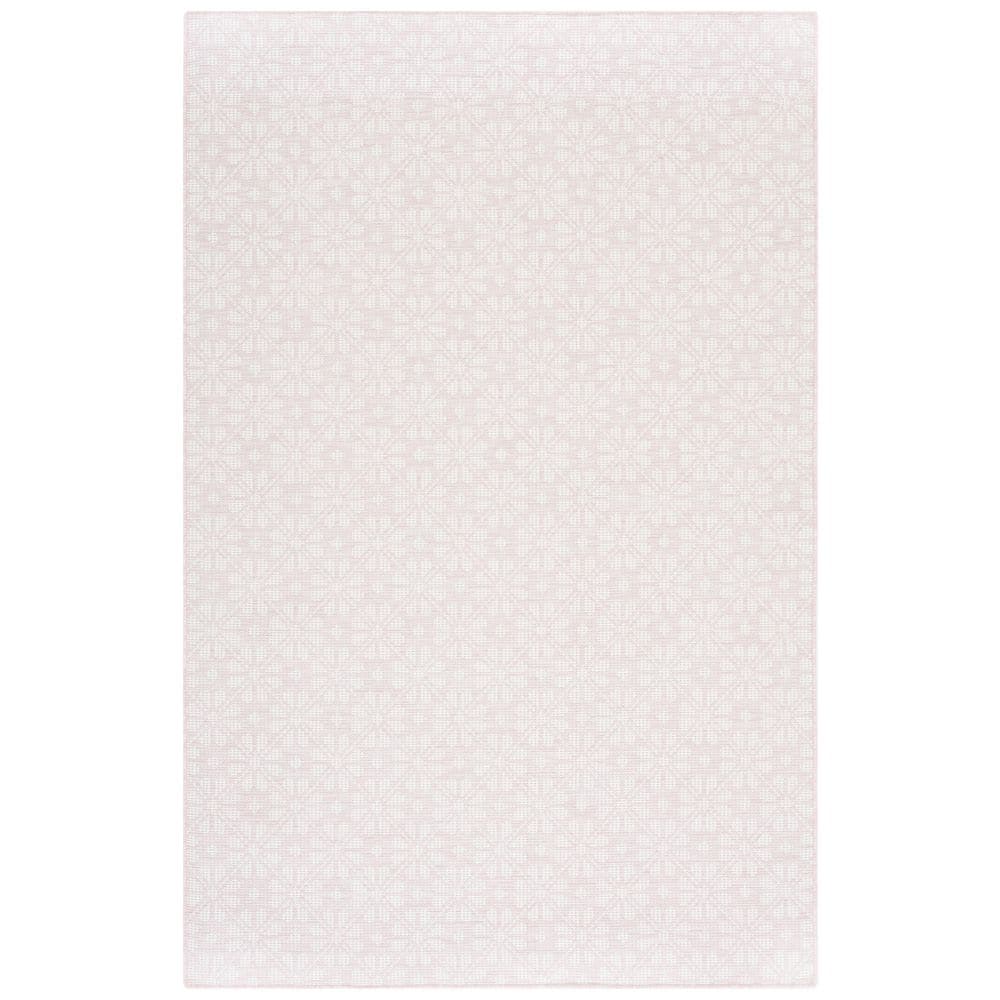 SAFAVIEH Martha Stewart 5 ft. x 8 ft. Pink/Ivory Monochrome Floral Area ...
