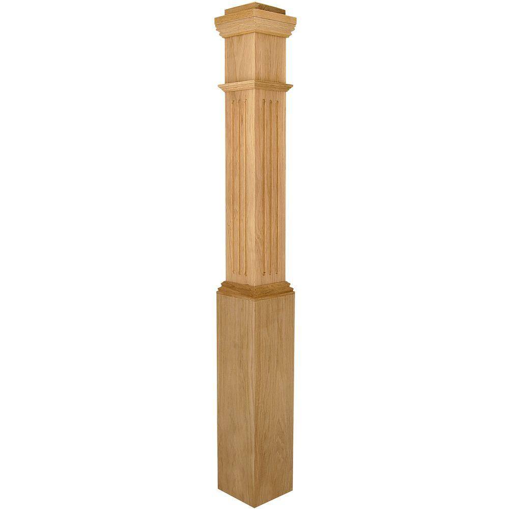 EVERMARK Stair Parts 4092 55 in. x 6-1/4 in. Unfinished White Oak ...