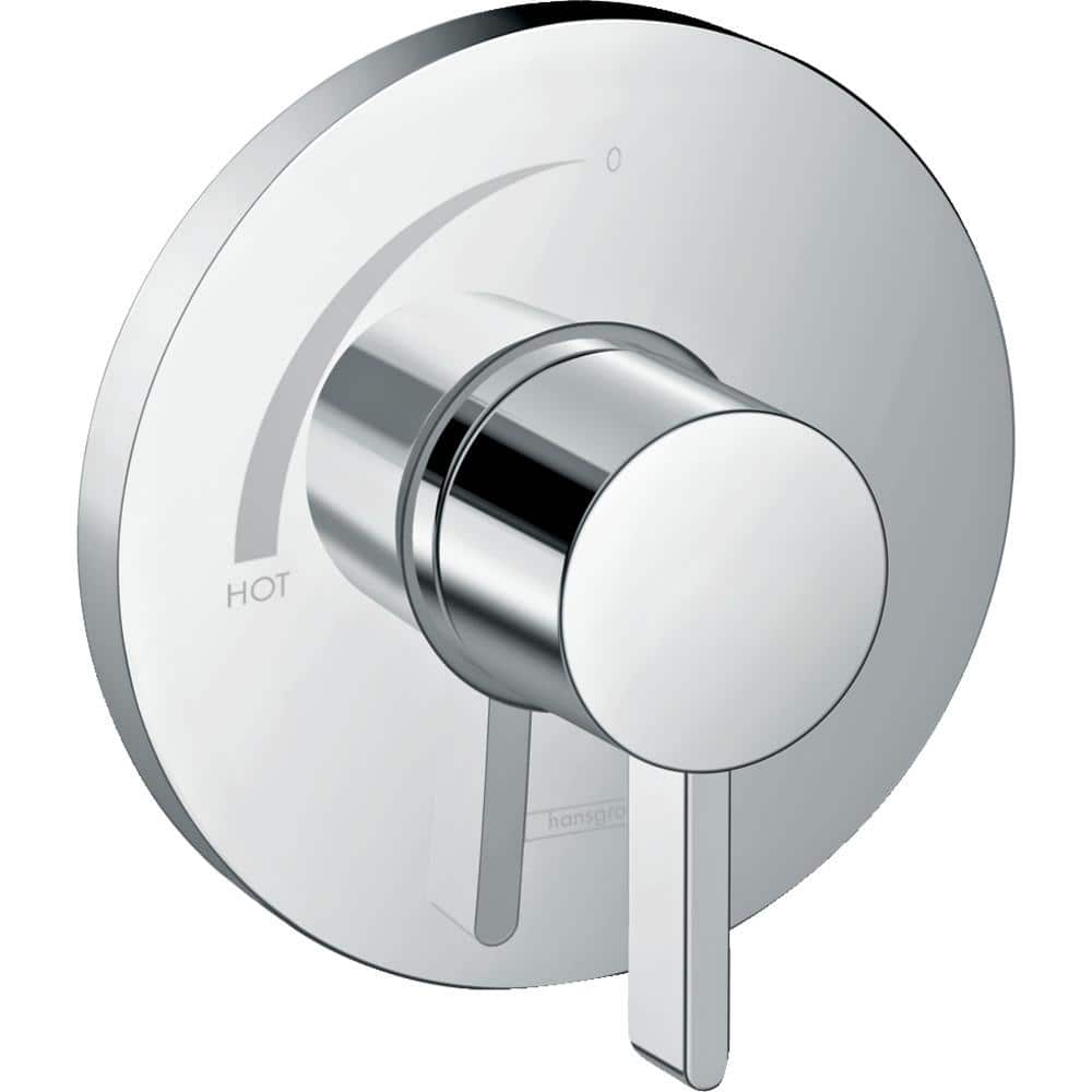 Hansgrohe Ecostat S Single-Handle Shower Trim Kit in Chrome Valve Not ...