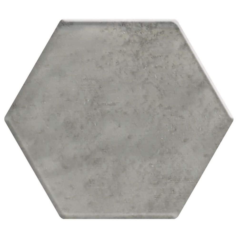 Daltile Mesmerist Charm 4 in. x 4 in. Glossy Ceramic Hexagon Wall Tile ...