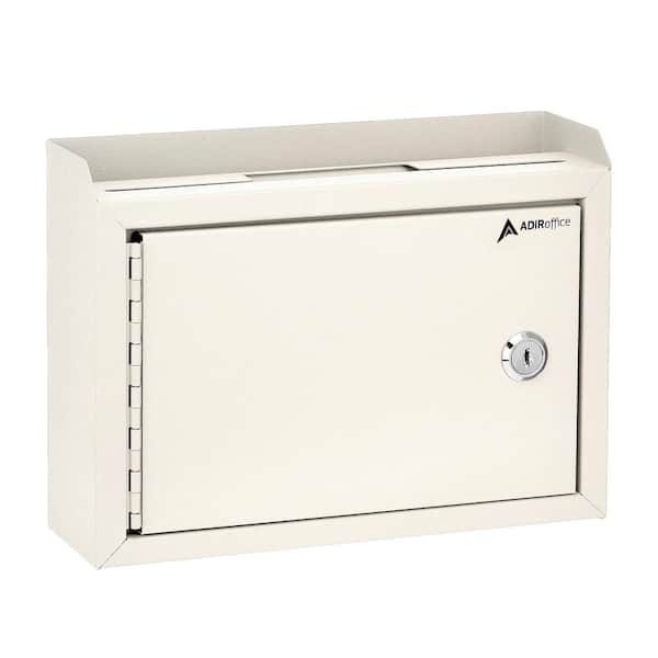 AdirOffice Medium Size White Steel Multi-Purpose Suggestion Drop Box ...