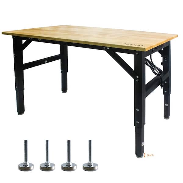 Black metal work table store