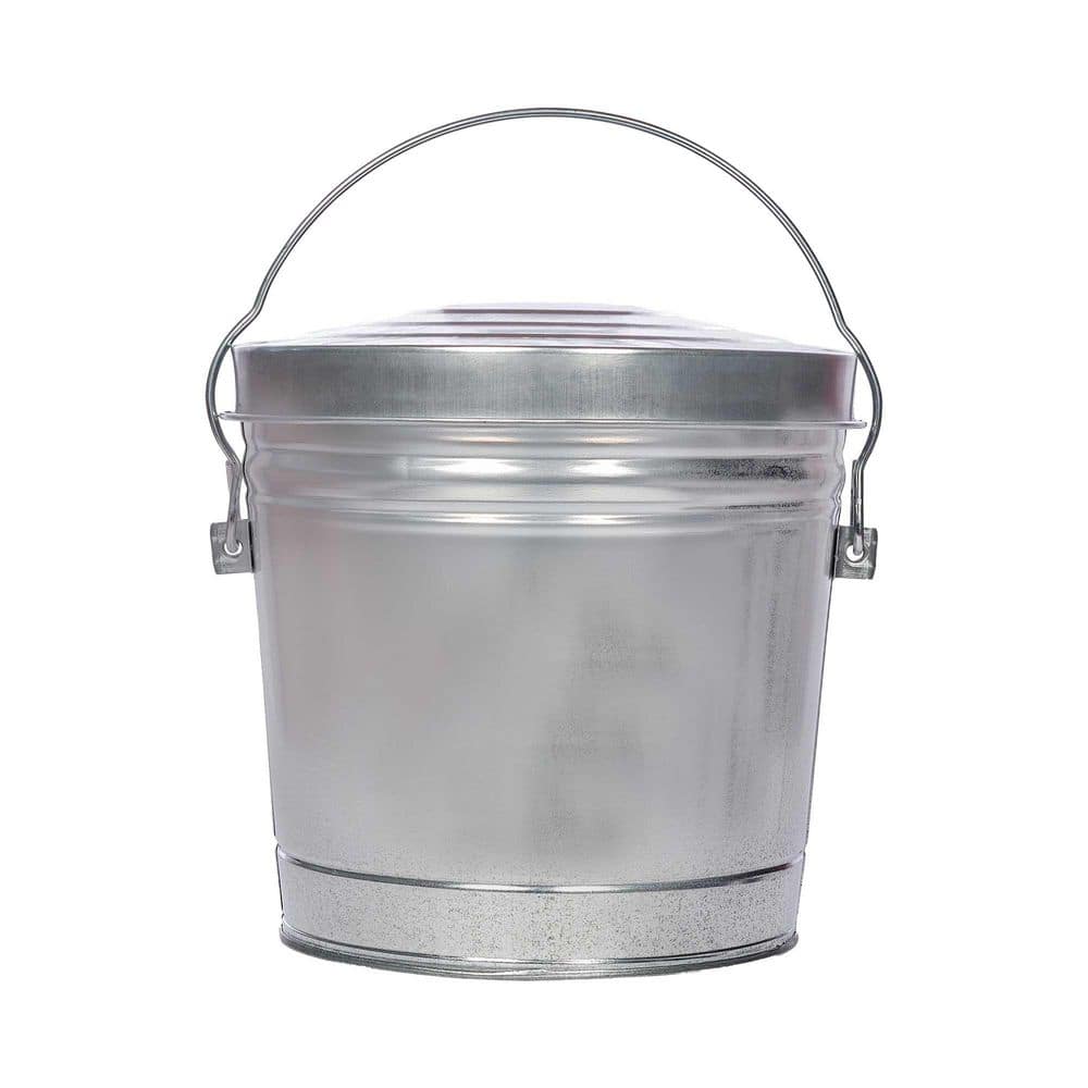 BIRDS choice Galvanized Steel Locking Lid Seed Can with Lid-6 Gal. SC6 ...