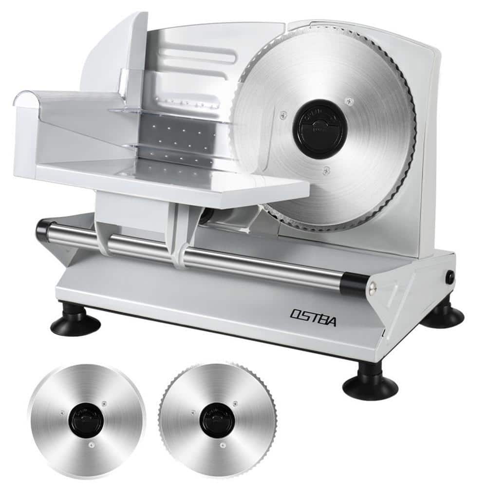 Meat Slicer Machine, Two 6.7 in. Removable Stainless Steel Blades and ...