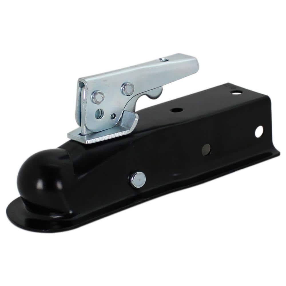 Quick Products Black Trigger-Style Trailer Coupler - 1-7/8 in. Ball, 2 ...