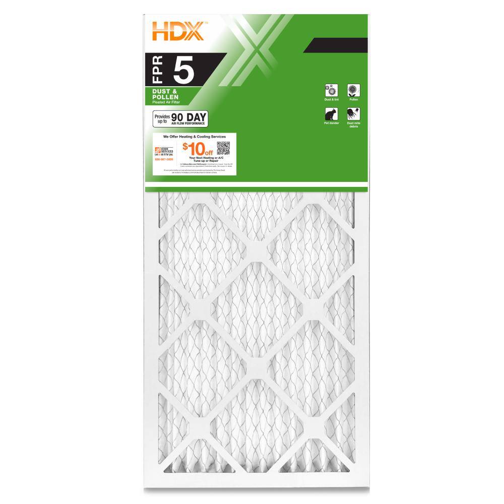 HDX 14 In X 30 In X 1 In Standard Pleated Air Filter FPR 5 HDX1P5 