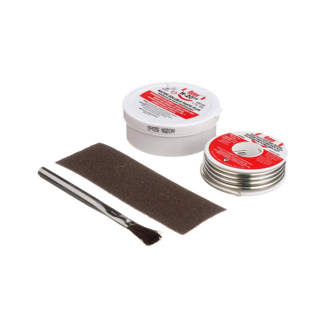 Oatey Soldering Kit with 1.7 oz. Lead-Free Water Soluble Flux Paste and ...